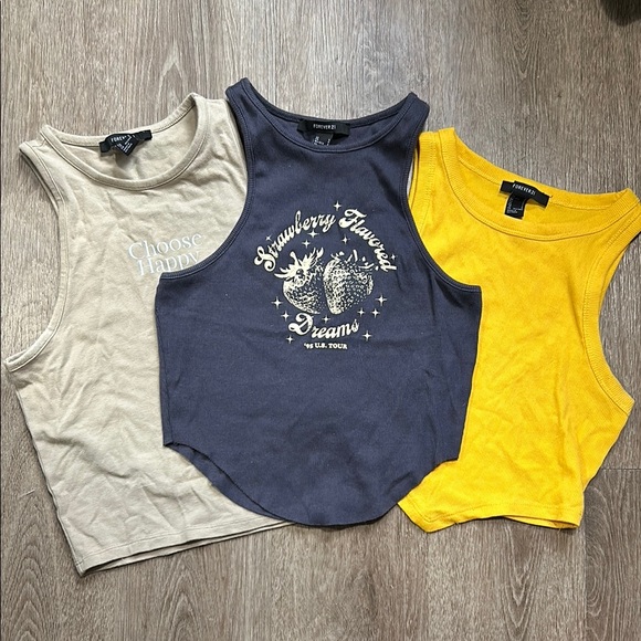 Forever 21 | Tops | Forever 2 Cropped Tank Top Bundle | Poshmark